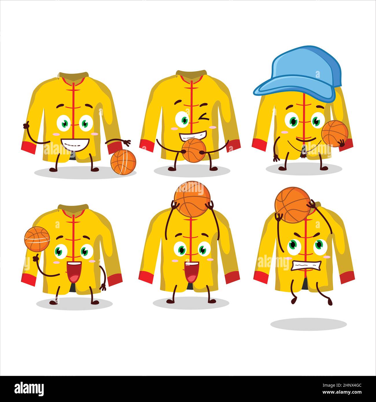 Talented yellow chinese traditional costume cartoon character as a ...