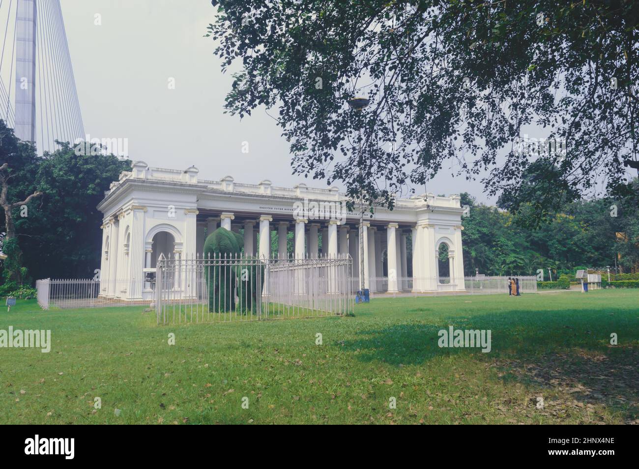 Prinsep Ghat architecture Landscape against clear sky in background and ...
