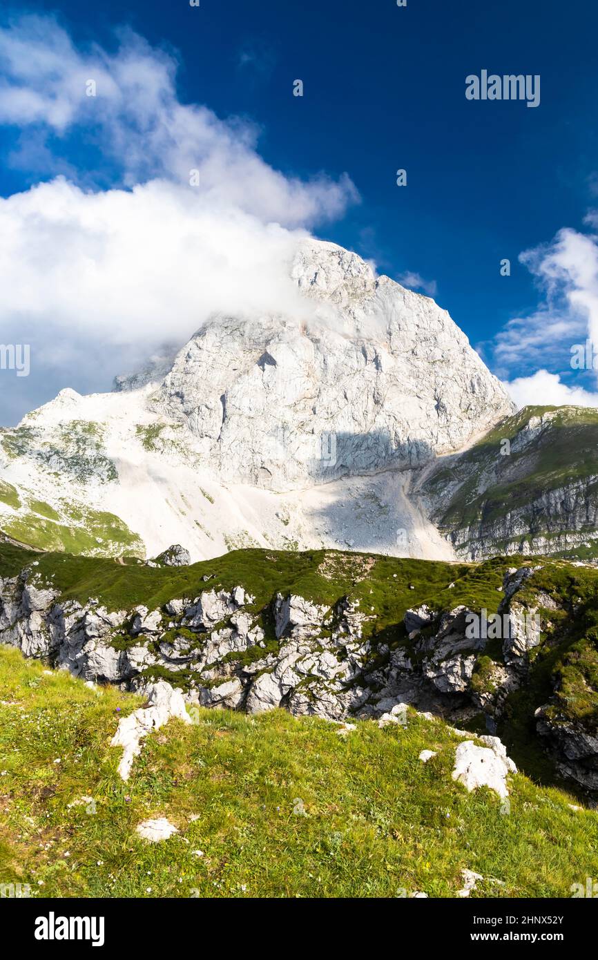 Mangart mountain, Triglav national park, Julian Alps, Slovenia Stock ...