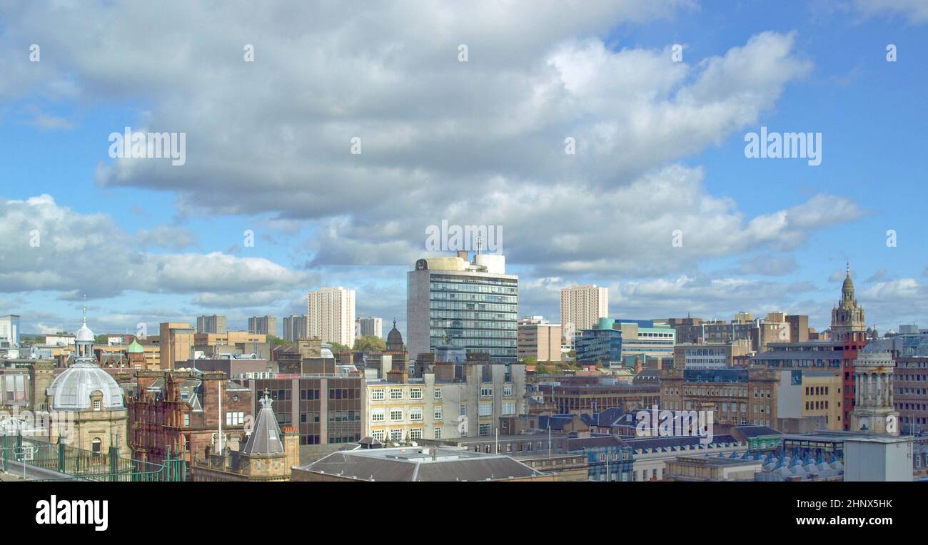 Aerial view of the city of Glasgow, Scotland Stock Photo - Alamy