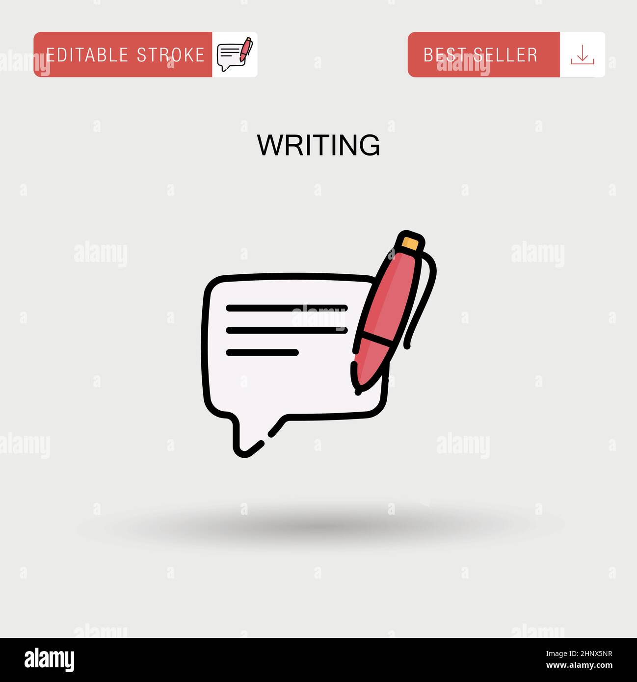 Woman writing letter laptop Stock Vector Images - Alamy