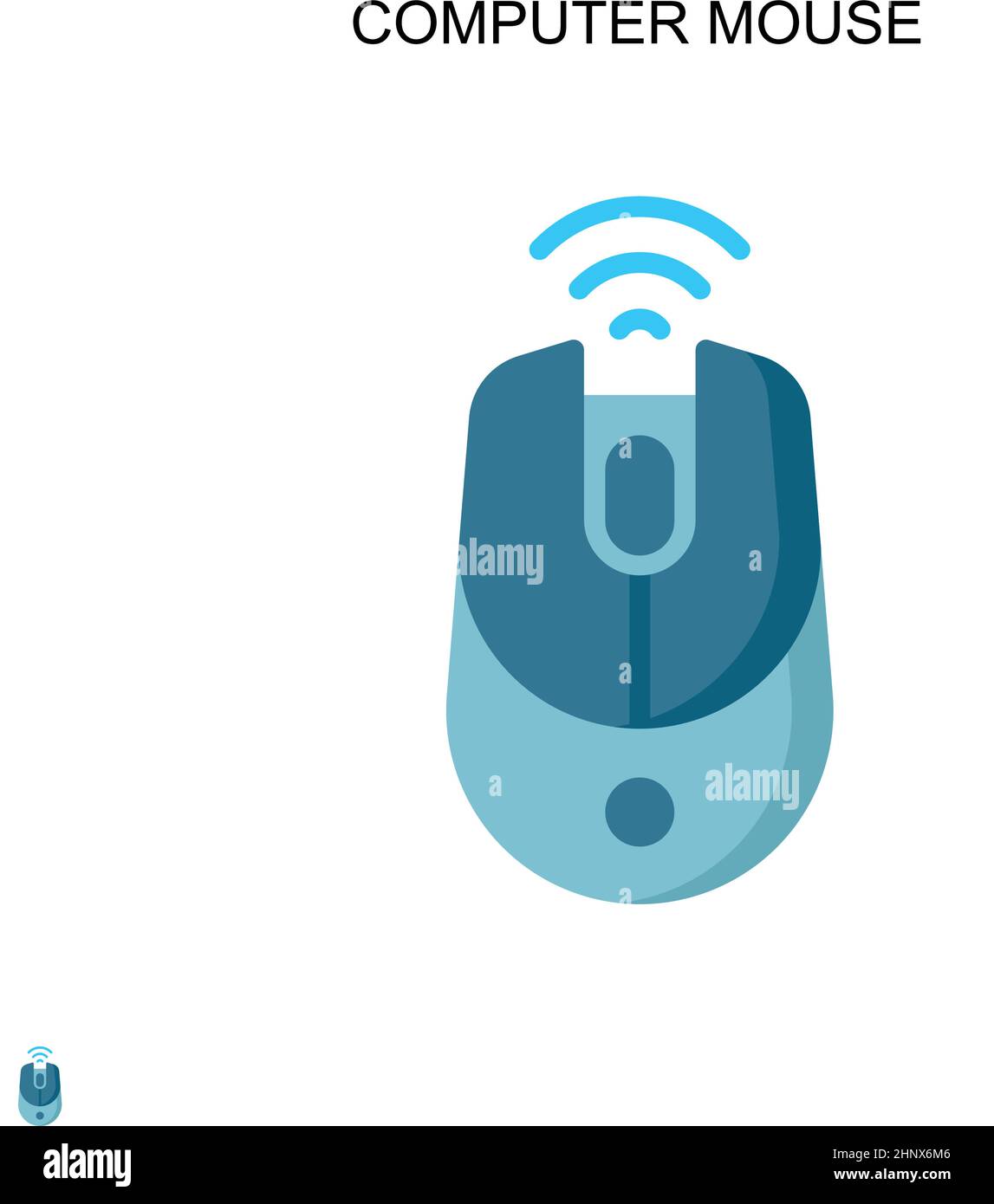 Computer mouse Simple vector icon. Illustration symbol design template ...