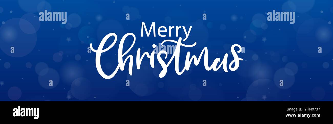 Merry Christmas New Year Bokeh Background Web Template Vector