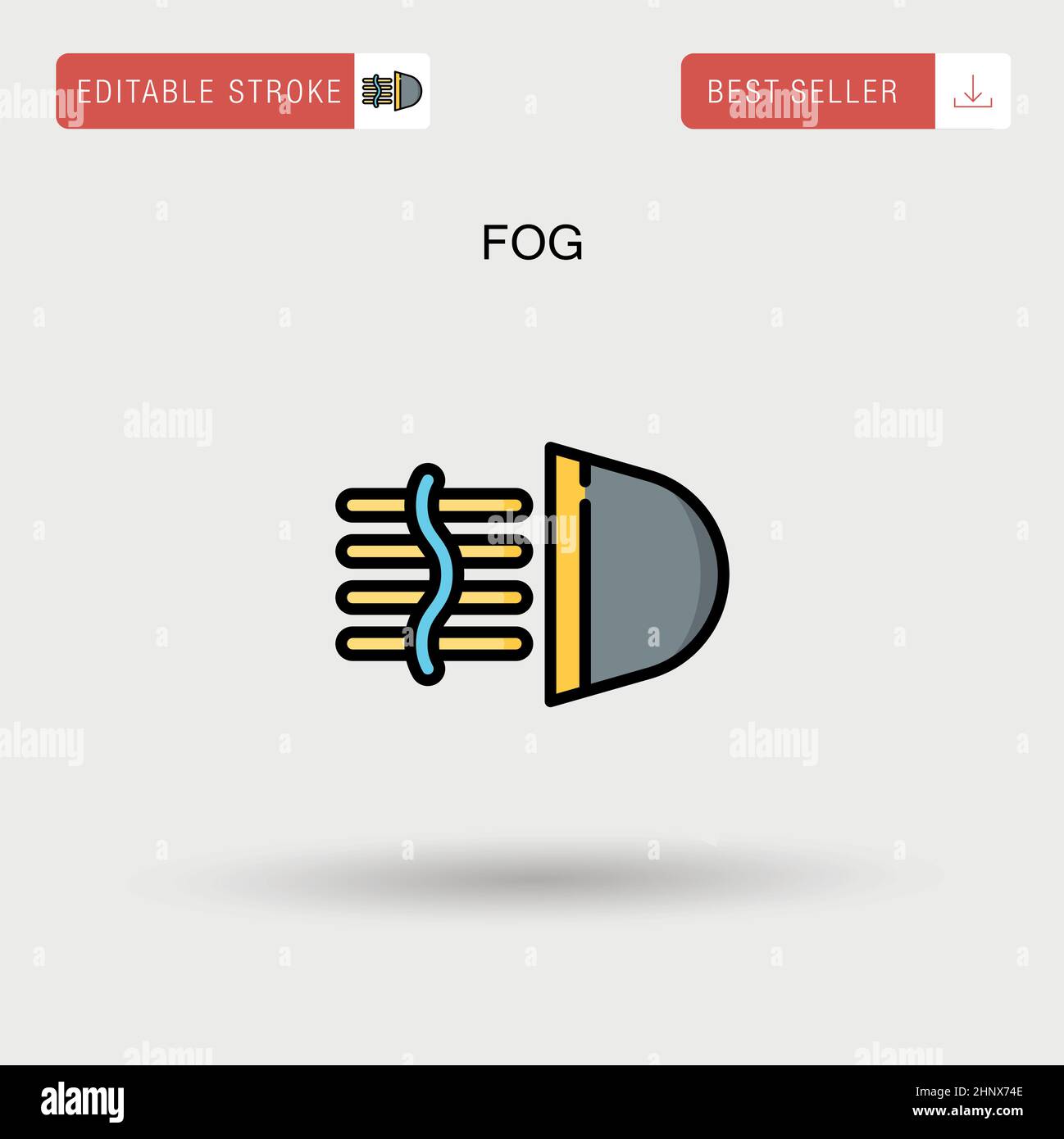 Fog Simple vector icon Stock Vector Image & Art - Alamy