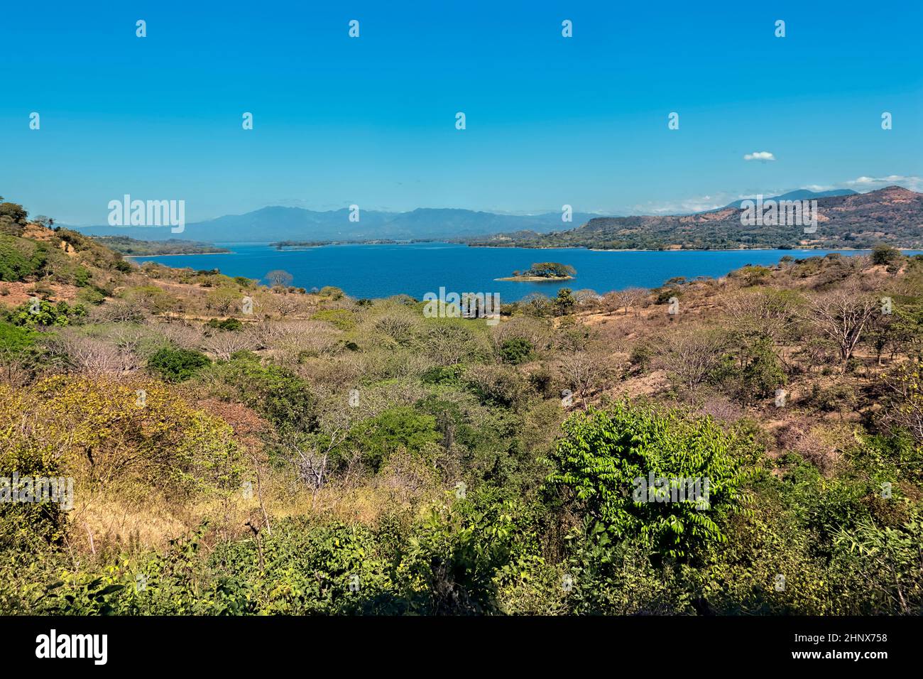 Panorama of Suchitlán Lake, Suchitoto, El Salvador Stock Photo - Alamy