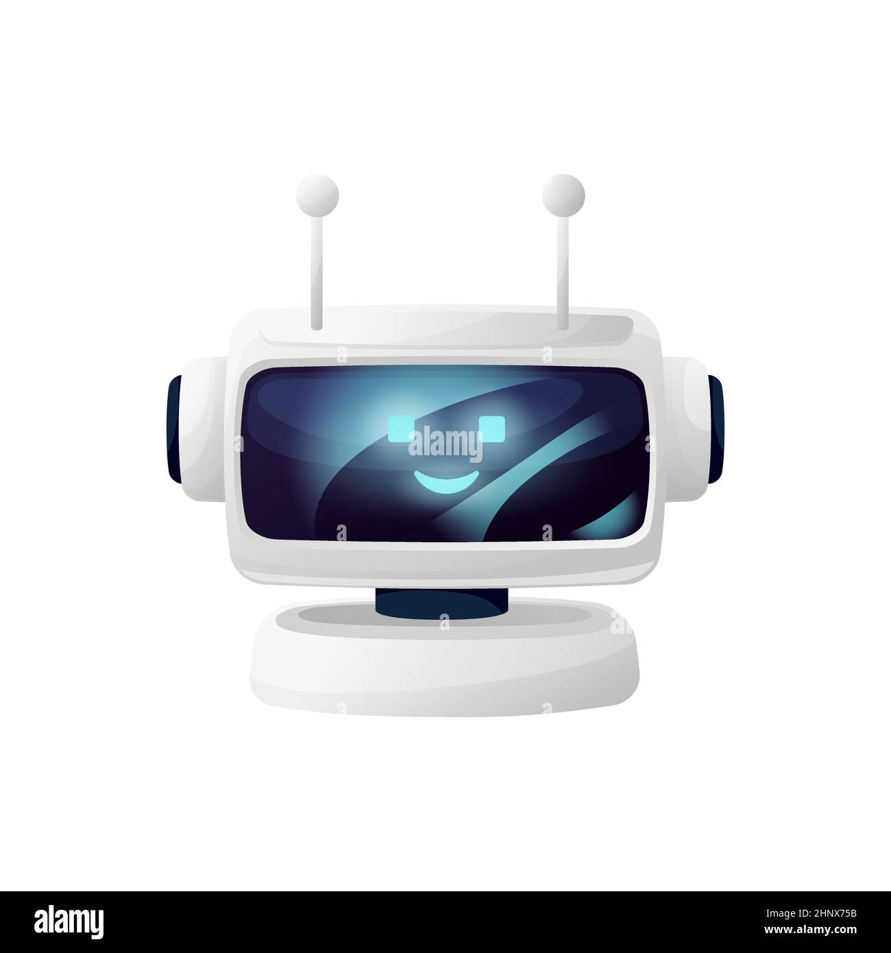 Virtual chatbot online artificial intelligence character isolated ...