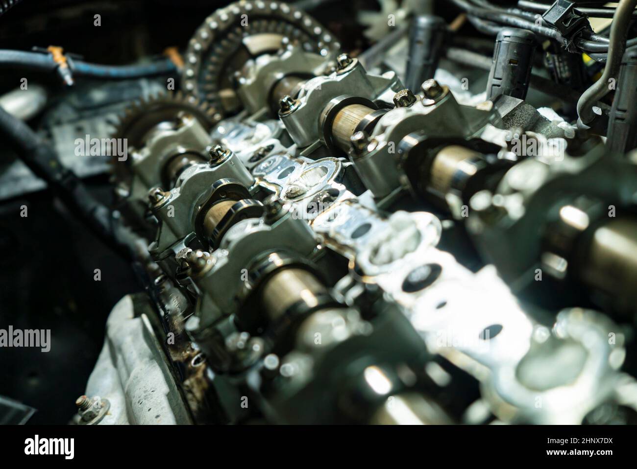 Detail car engine camshafts disassembled hi-res stock photography and ...