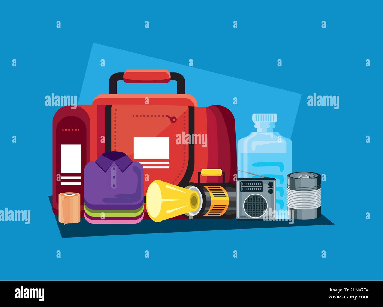 Preparedness bag Stock Vector Images - Alamy