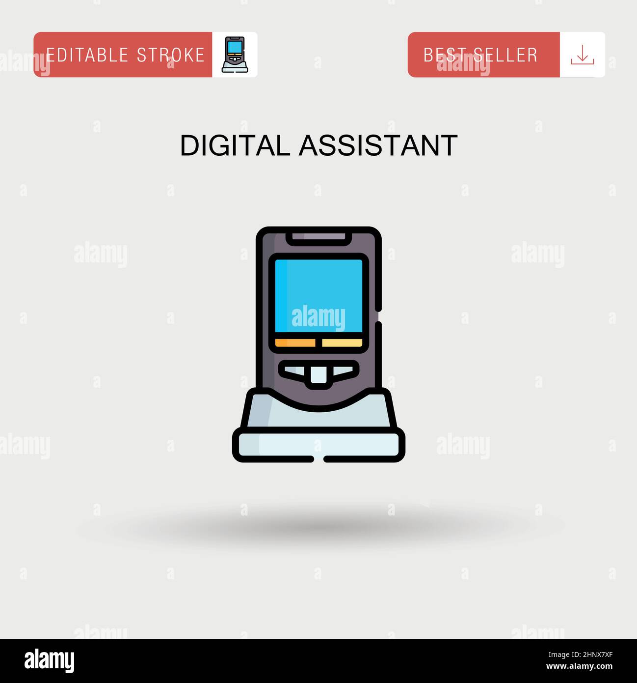Digital assistant Simple vector icon Stock Vector Image & Art - Alamy