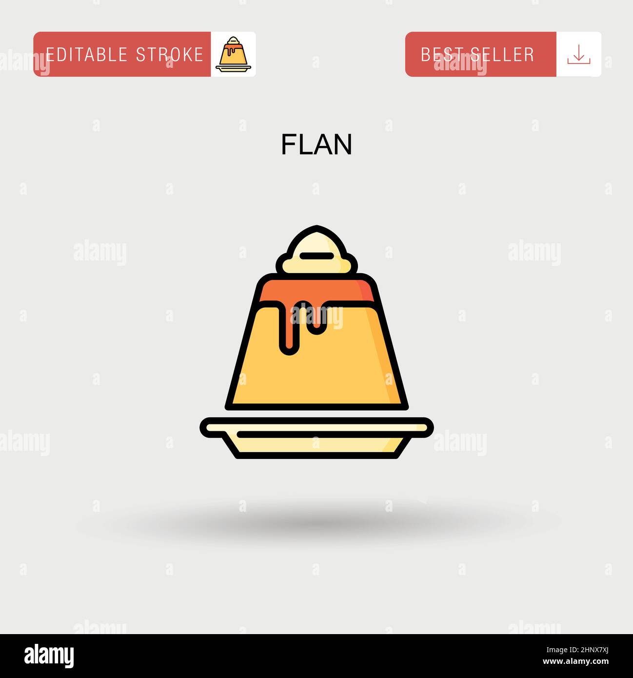 Flan icon hi-res stock photography and images - Alamy