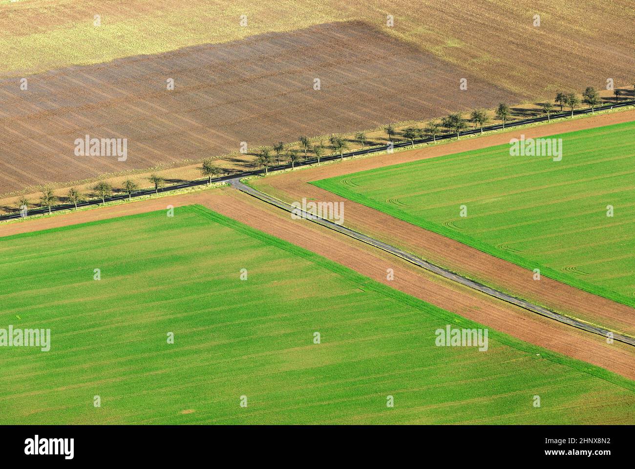 rural area in the Kyffhaeuser region in Thuringia, Germany Stock Photo ...