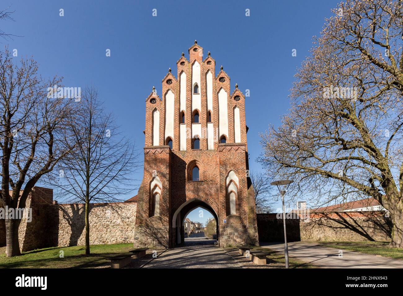 The Friedland Gate in Neubrandenburg, Mecklenburg, Germany Stock Photo ...