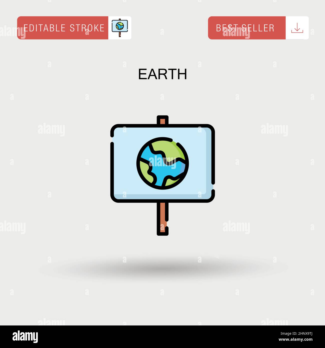 Earth Simple vector icon Stock Vector Image & Art - Alamy