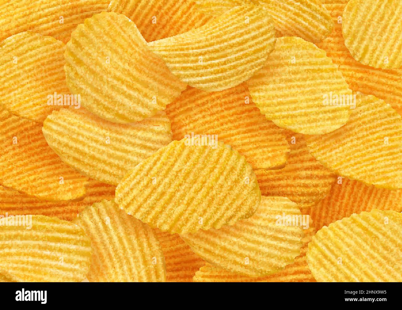 Wavy potato chips Stock Vector Images - Alamy