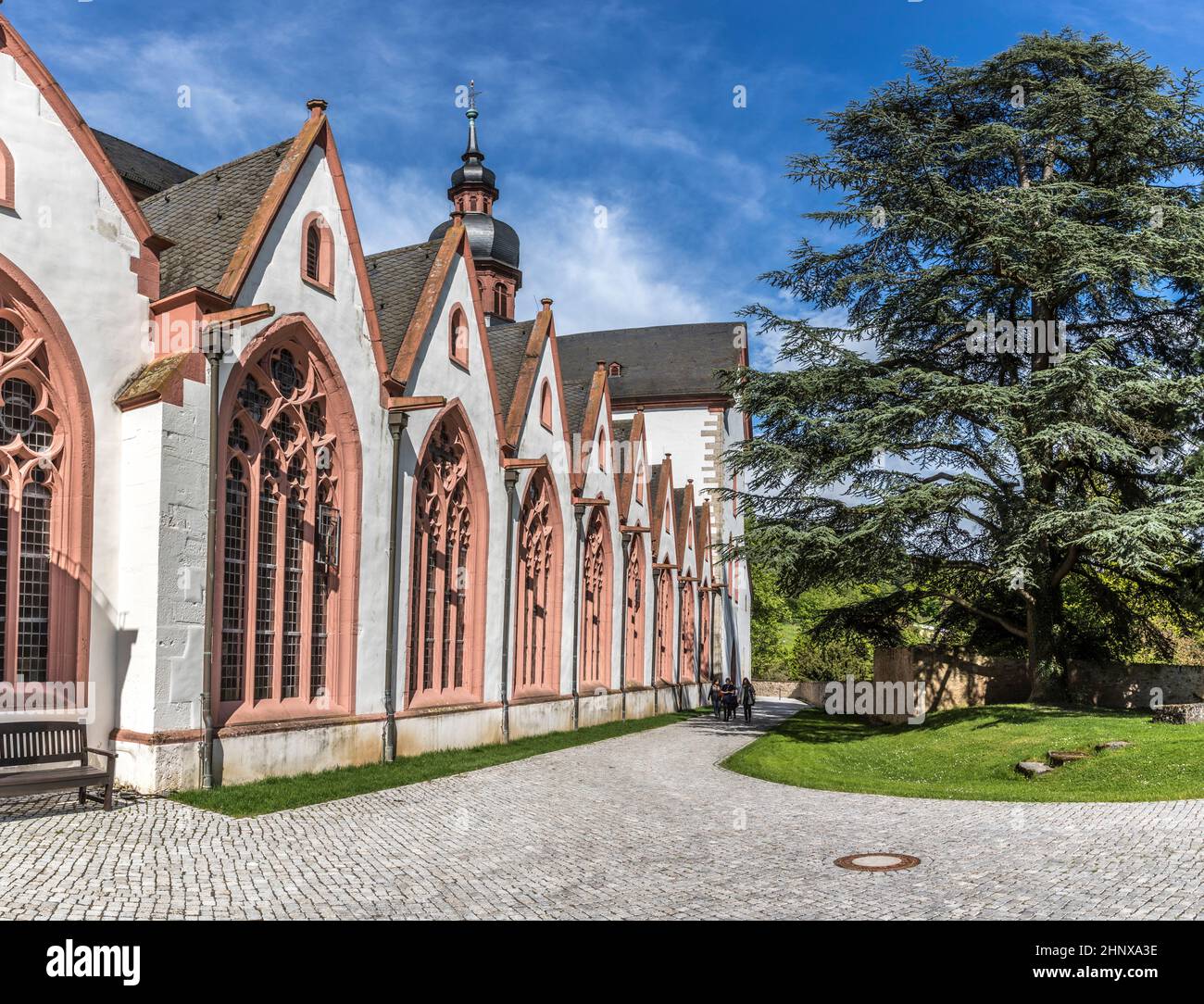 outdoor view of famous cloister Eberbach in Germany Stock Photo - Alamy