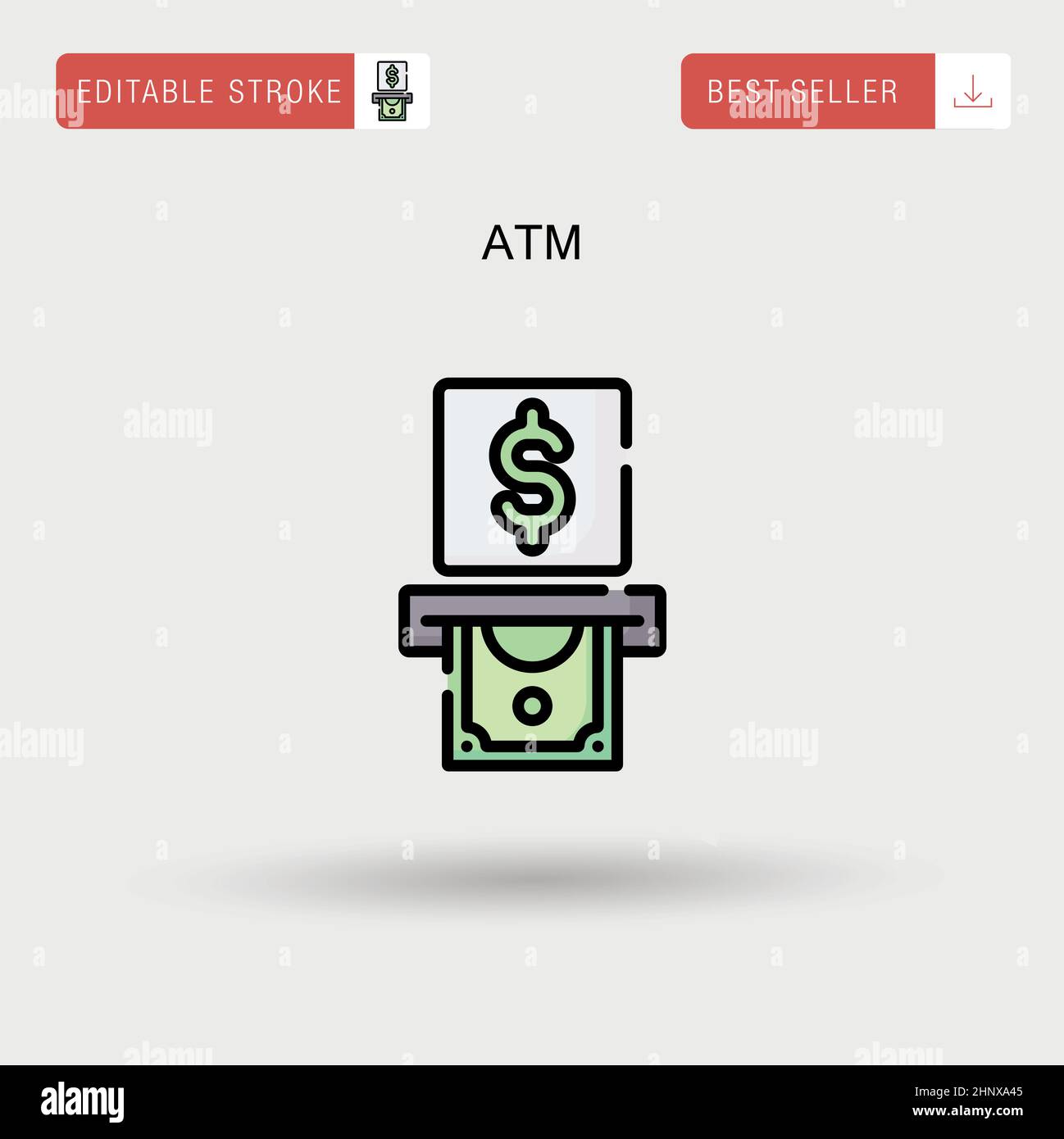 Atm Simple vector icon Stock Vector Image & Art - Alamy