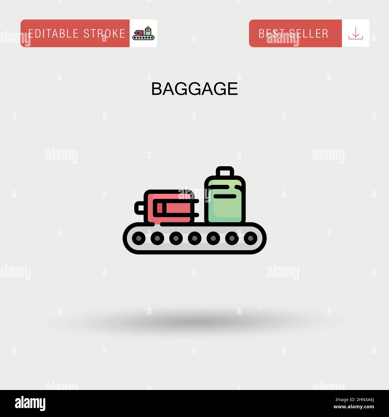 Passenger baggage conveyor Stock Vector Images - Alamy