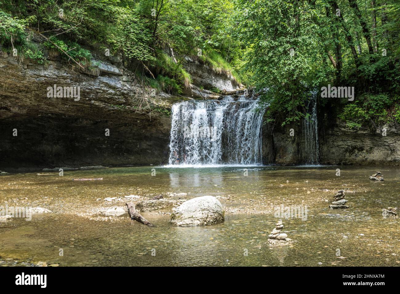 Cascades du Herisson, Waterfalls of the Herisson in the French Jura ...