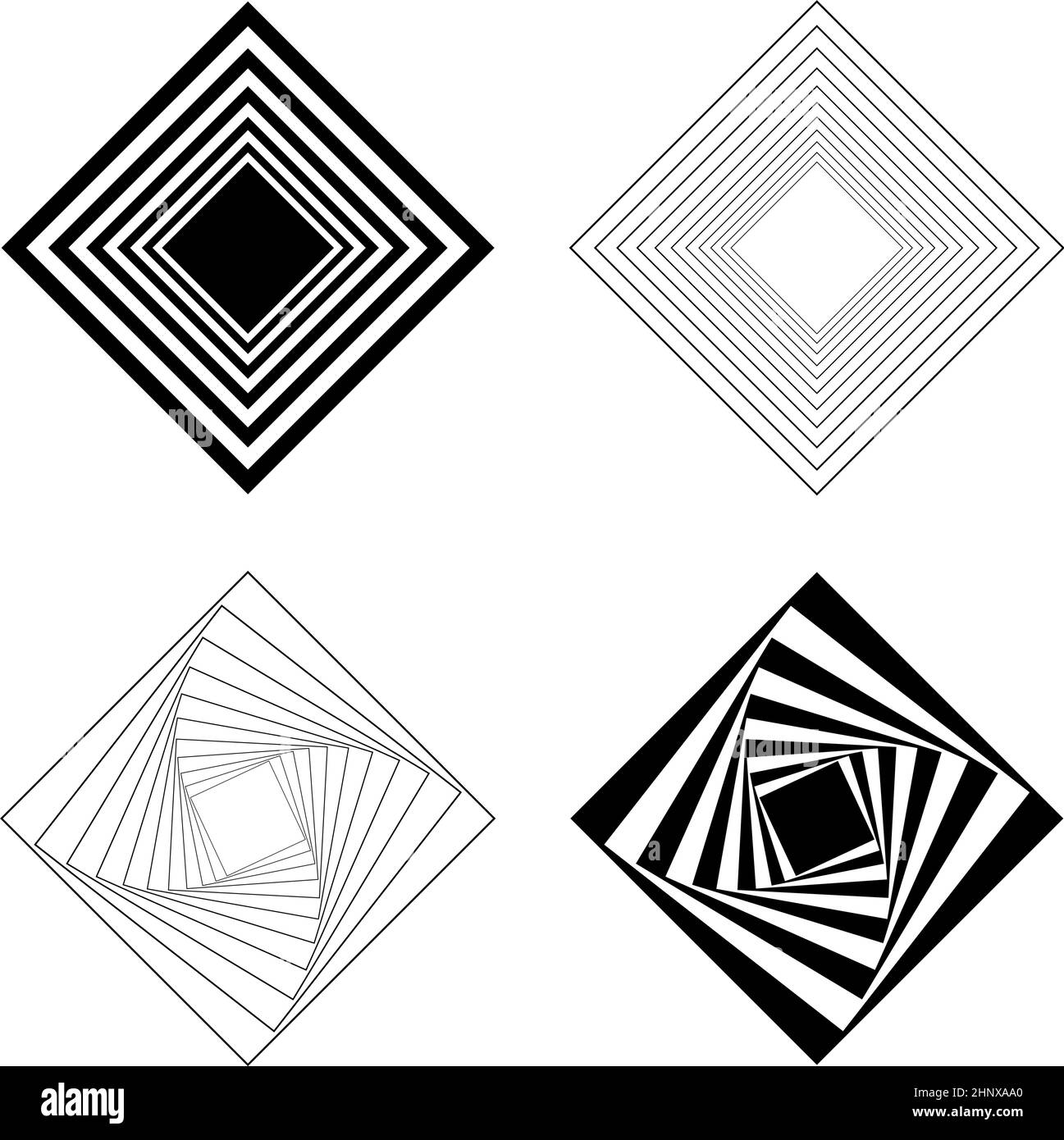 Op art, geometric element, shape - stock vector illustration, clip-art ...