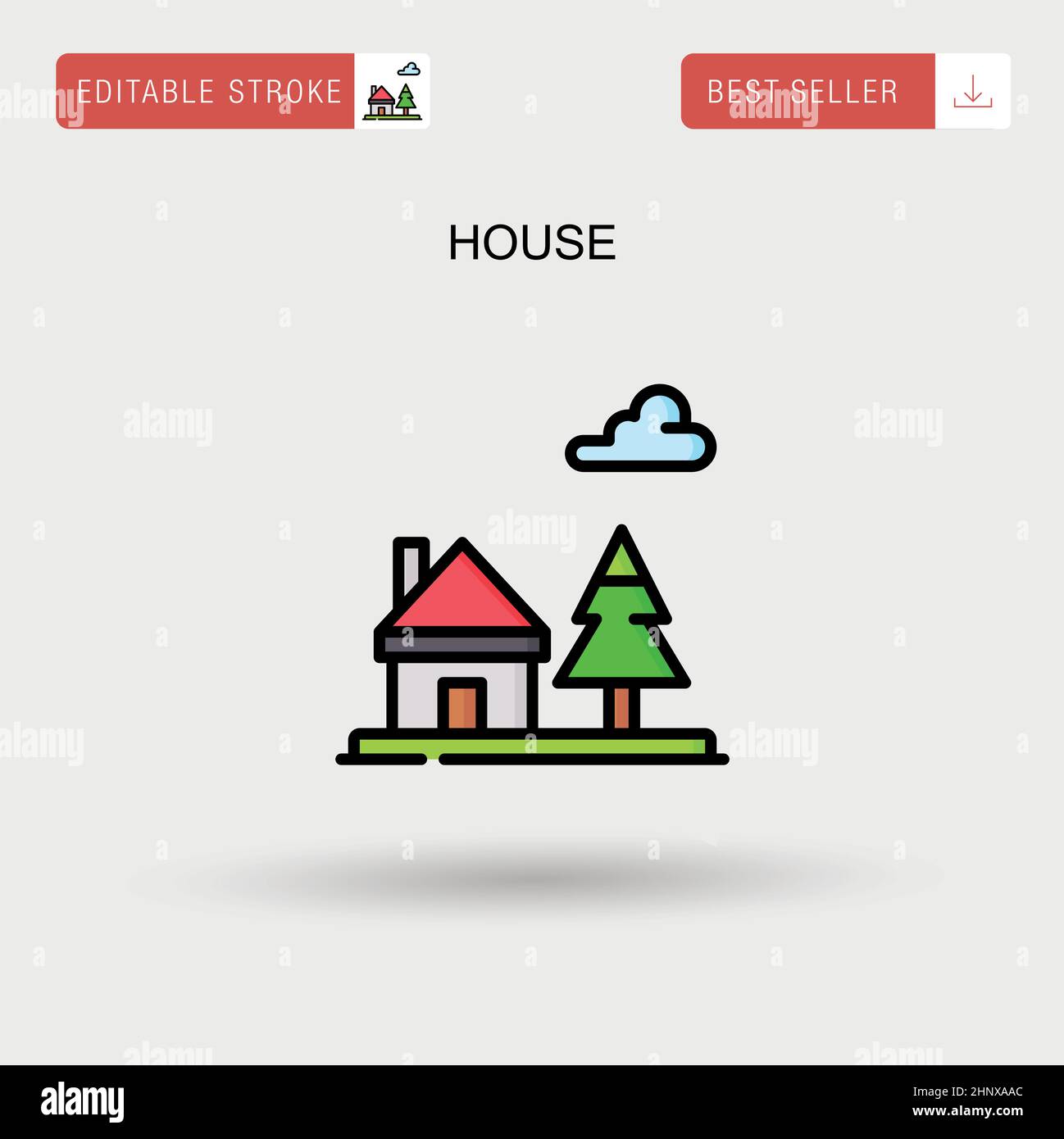 Exterior view of house Stock Vector Images - Alamy