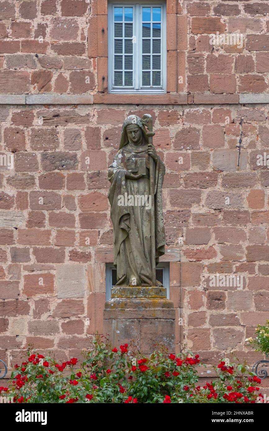famous cloister saint odile in Ottrott, France Stock Photo - Alamy