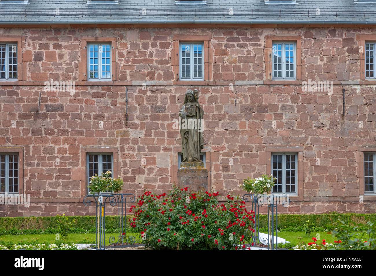 famous cloister saint odile in Ottrott, France Stock Photo - Alamy