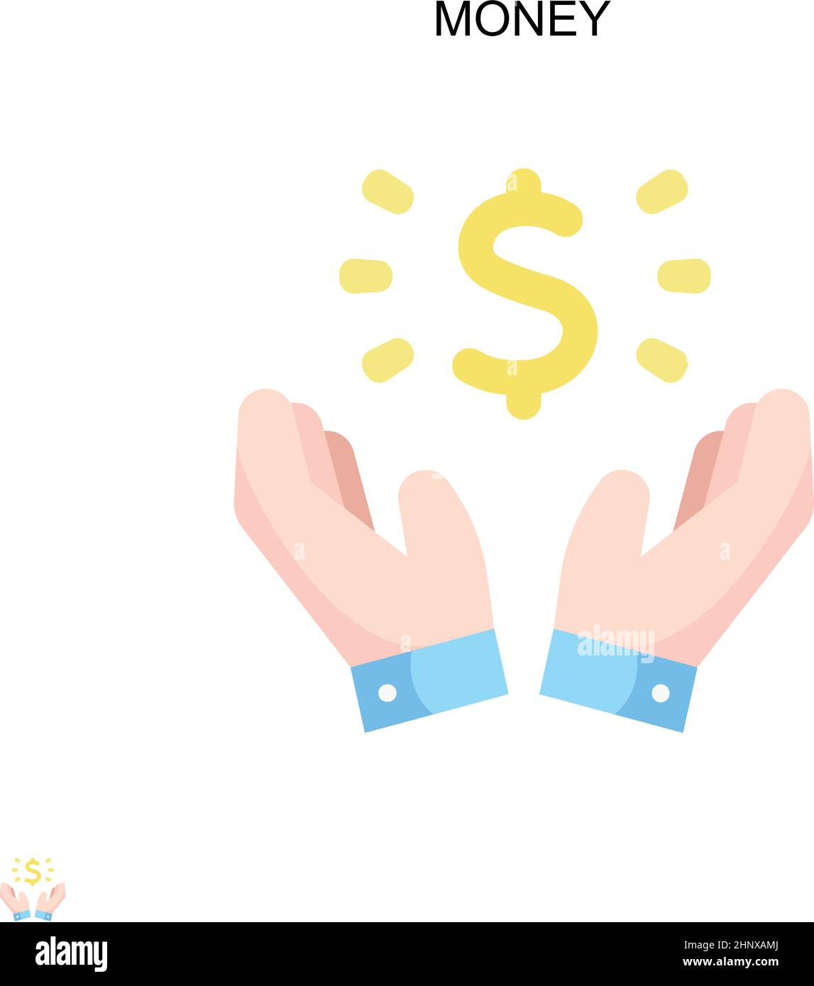 Money Simple vector icon. Illustration symbol design template for web ...