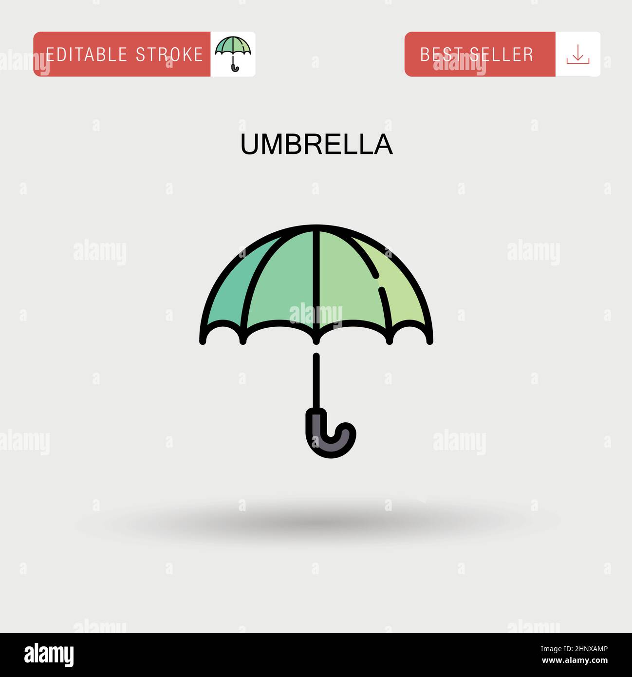 Umbrella Simple vector icon Stock Vector Image & Art - Alamy