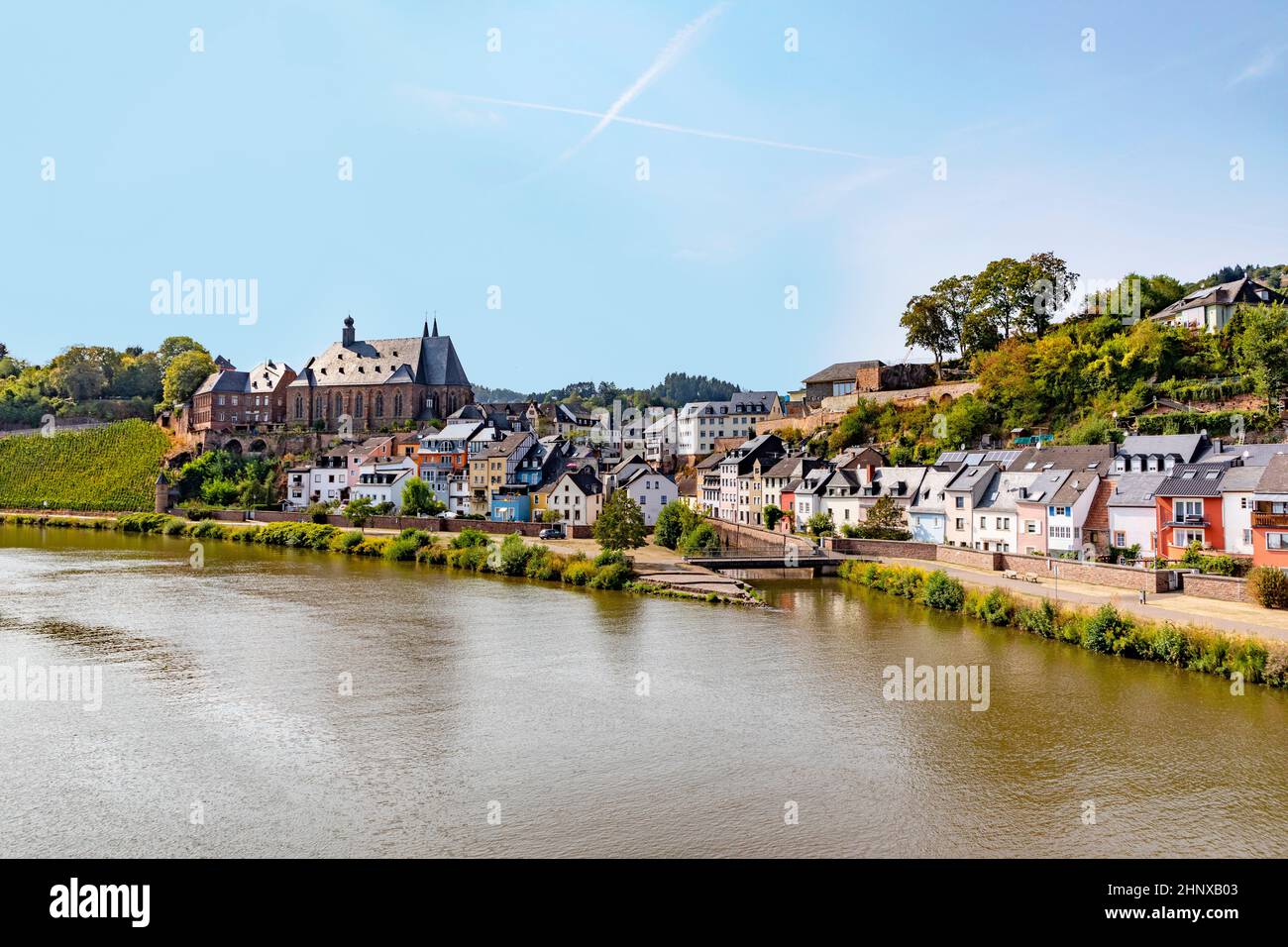 historic castle of Saarburg in the Saarland, Germany Stock Photo - Alamy