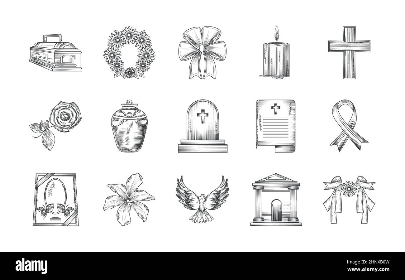 funeral ritual service Stock Vector Image & Art - Alamy