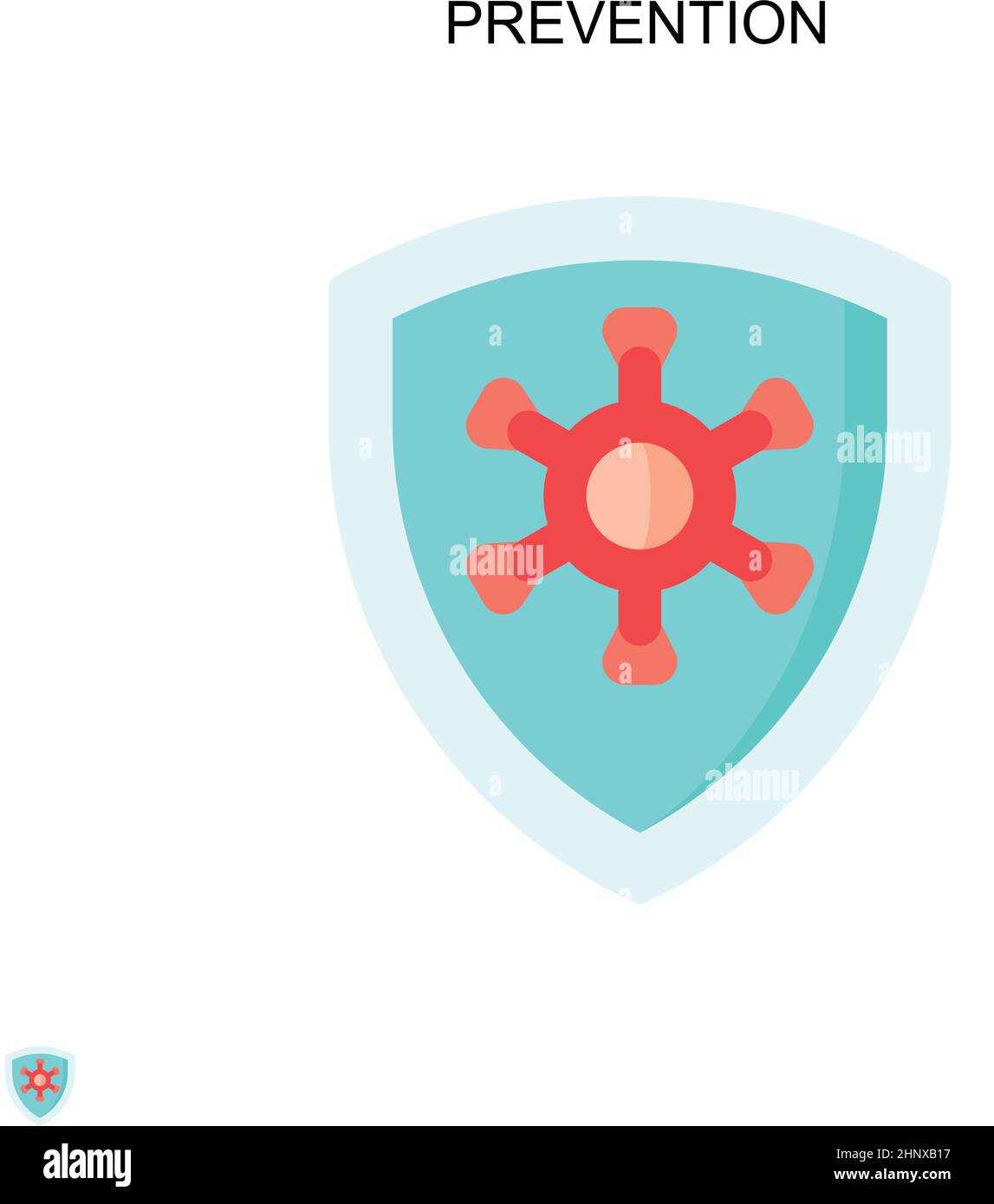 Prevention Simple vector icon. Illustration symbol design template for ...