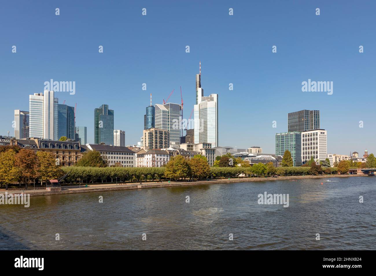 skyline of Frankfurt am Main with river view Stock Photo - Alamy