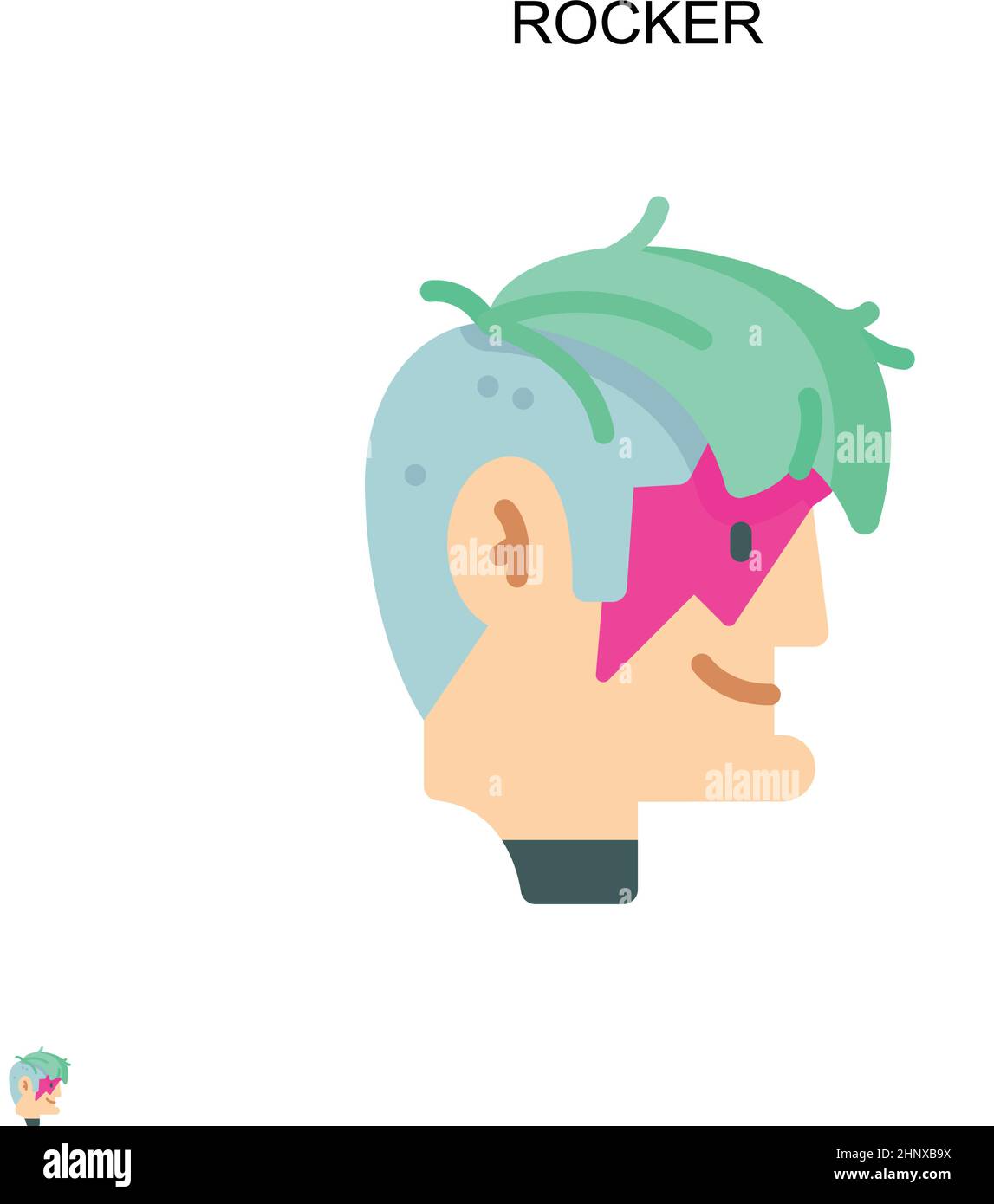 Rocker Simple Vector Icon Illustration Symbol Design Template For Web Mobile Ui Element Stock