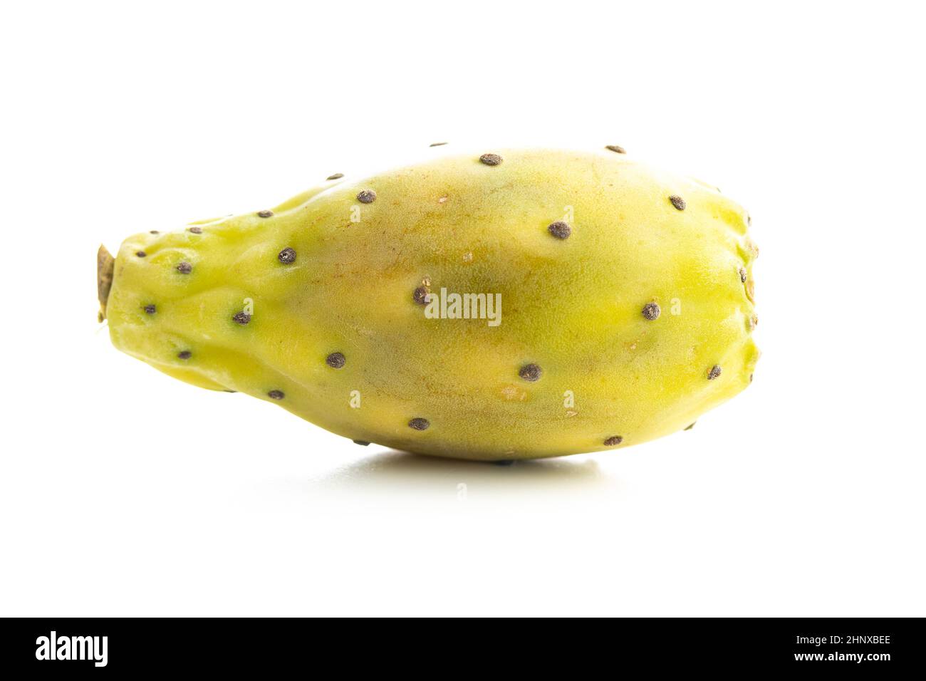 Raw prickly pears. Opuntia or indian fig cactus isolated on white ...