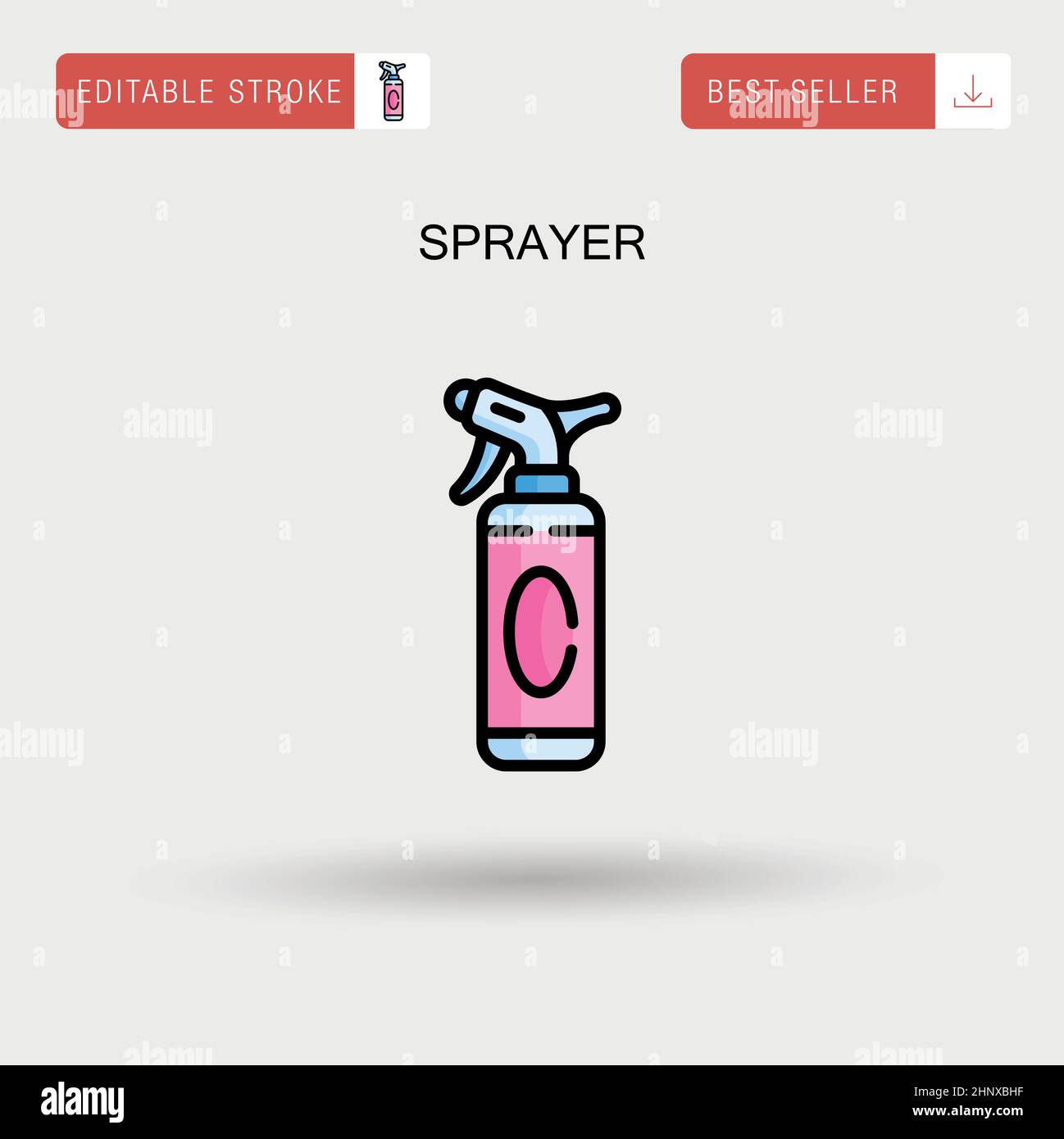 Sprayer Simple vector icon Stock Vector Image & Art - Alamy