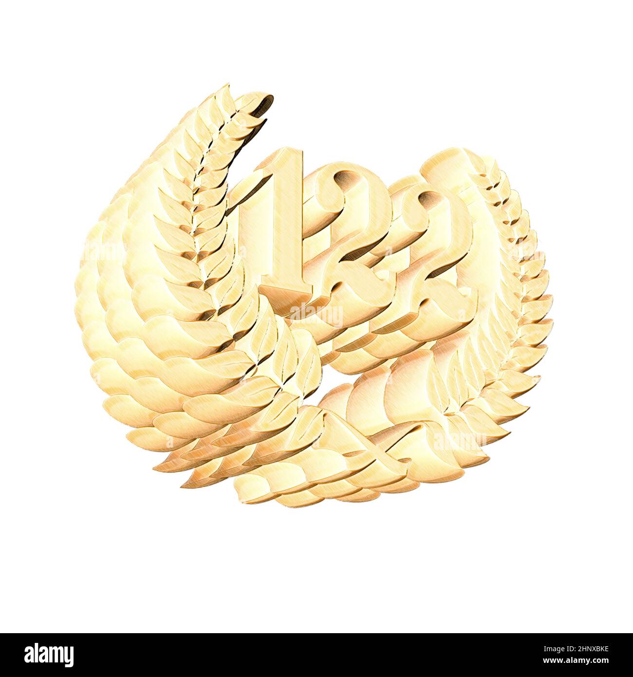 3d number 122 hi-res stock photography and images - Alamy