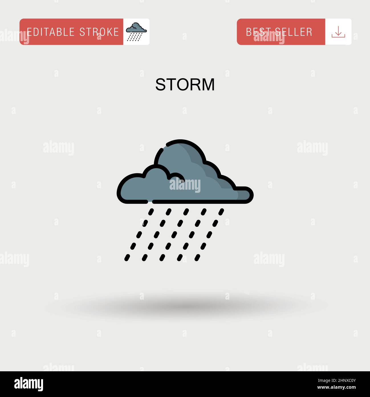 Panorama of lightning storm Stock Vector Images - Alamy