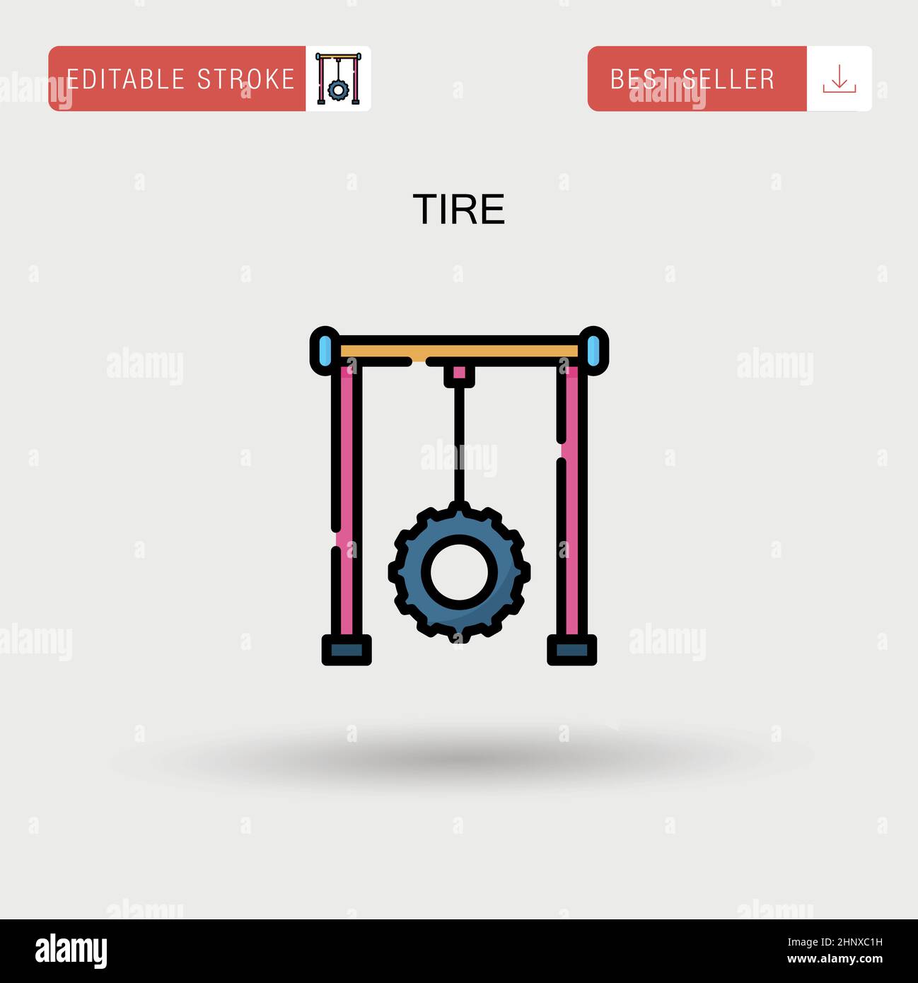 Tire equipment detail Stock Vector Images - Alamy