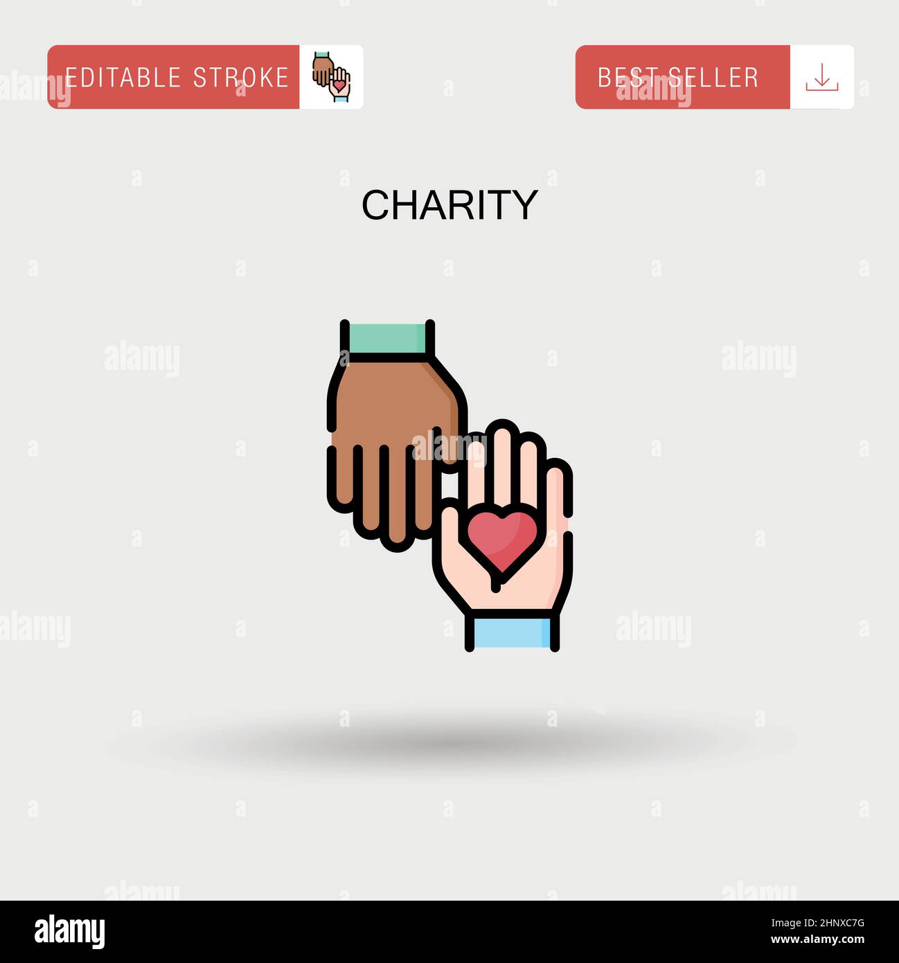 Give to charity woman Stock Vector Images - Alamy