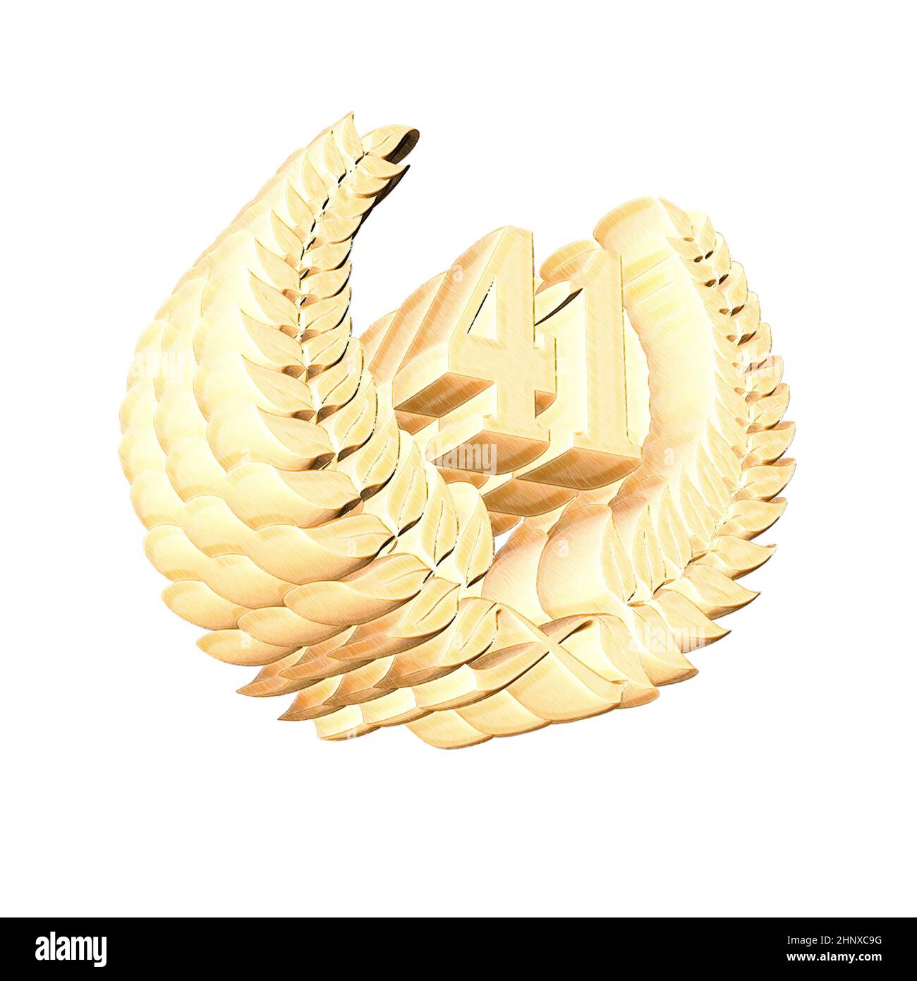 3d number 41 hi-res stock photography and images - Alamy