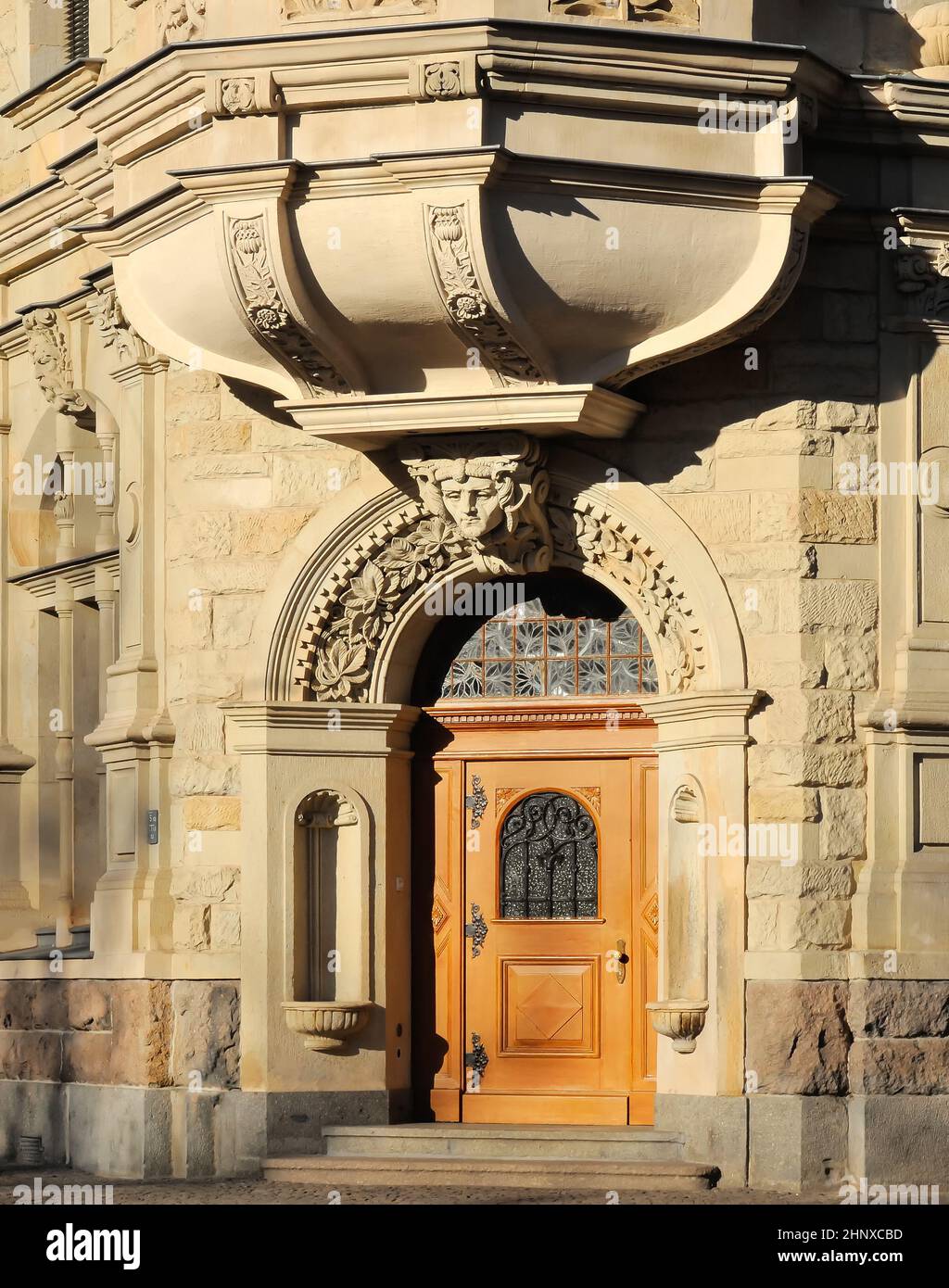 Building, detailed view of a front door or entrance door Stock Photo ...