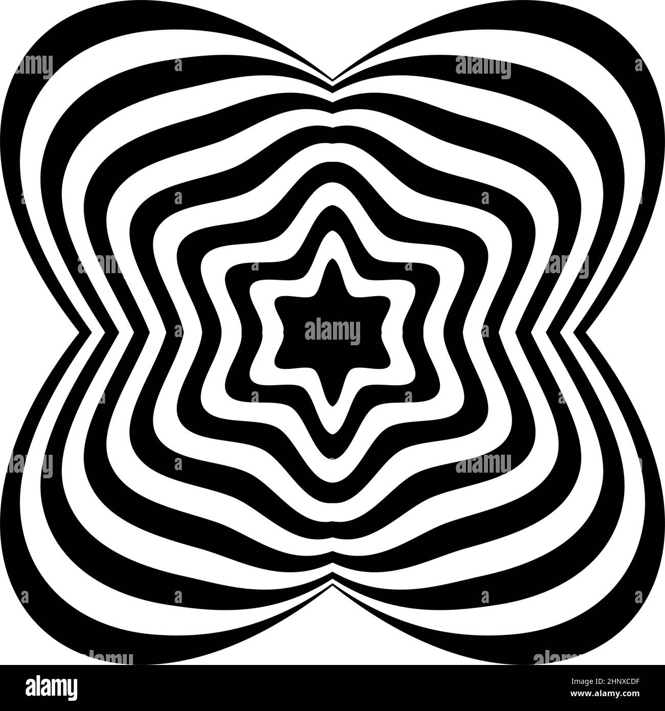 Op-art, visual art abstract geometry element - stock vector ...