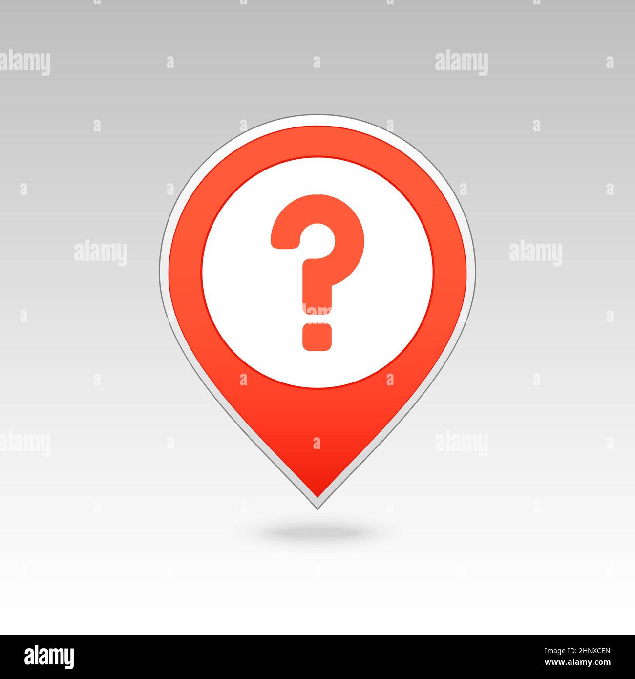 Question mark pin map icon. Map pointer. Map markers. Vector illustration EPS10 Stock Photo - Alamy
