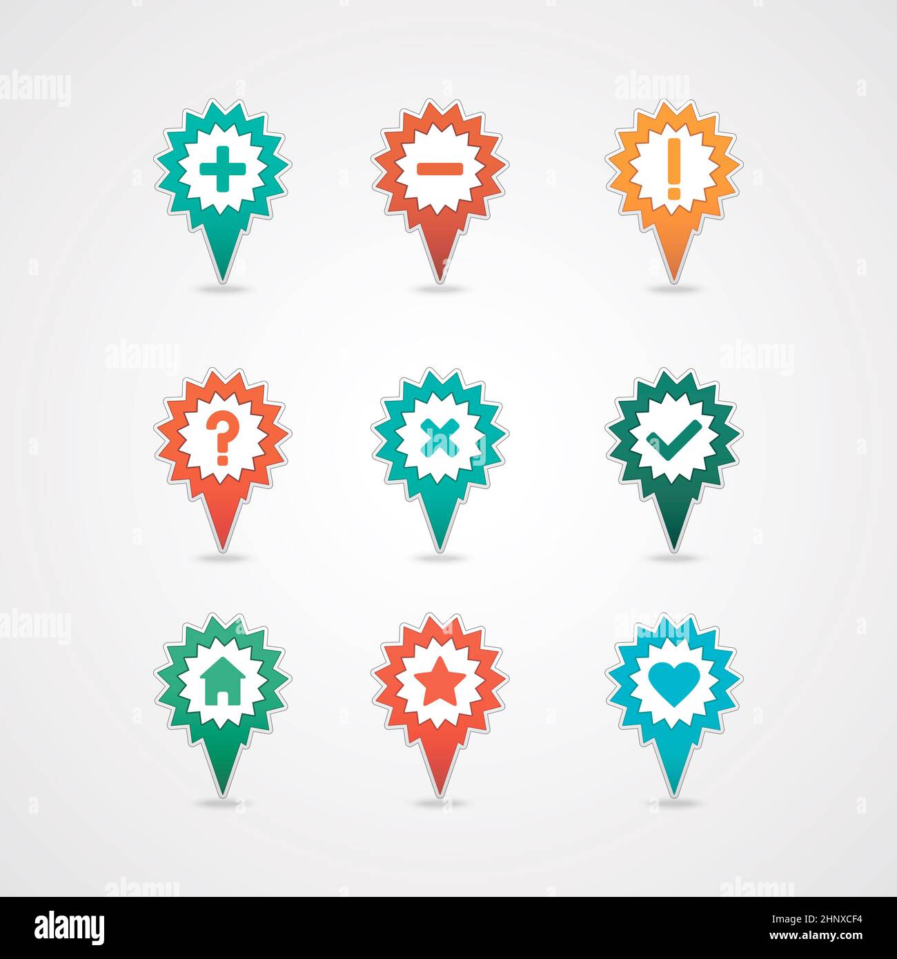 mapping pins icon EPS 10 vector file has transparency, shadow under the ...