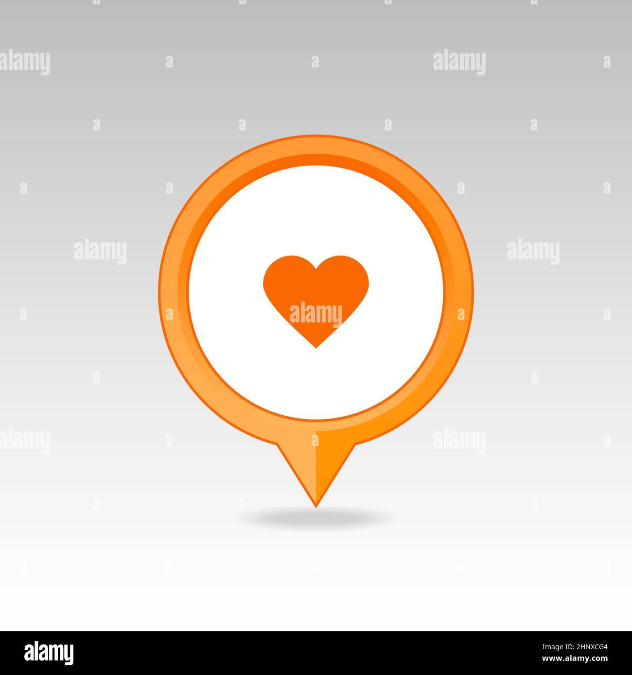 Heart pin map icon. Map pointer. Map markers. Vector illustration EPS10 ...