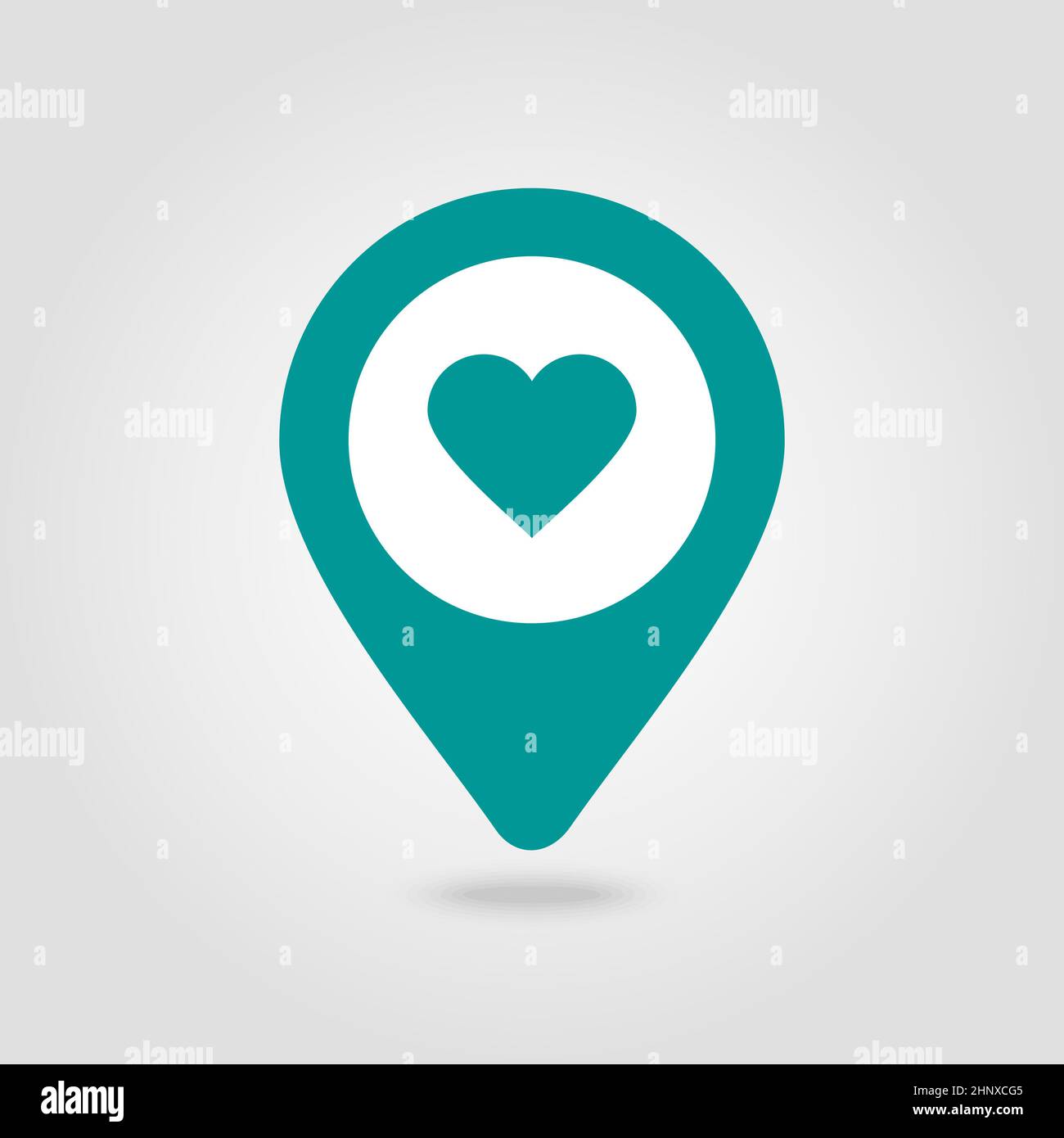 Heart pin map icon. Map pointer. Map markers. Vector illustration EPS10 ...