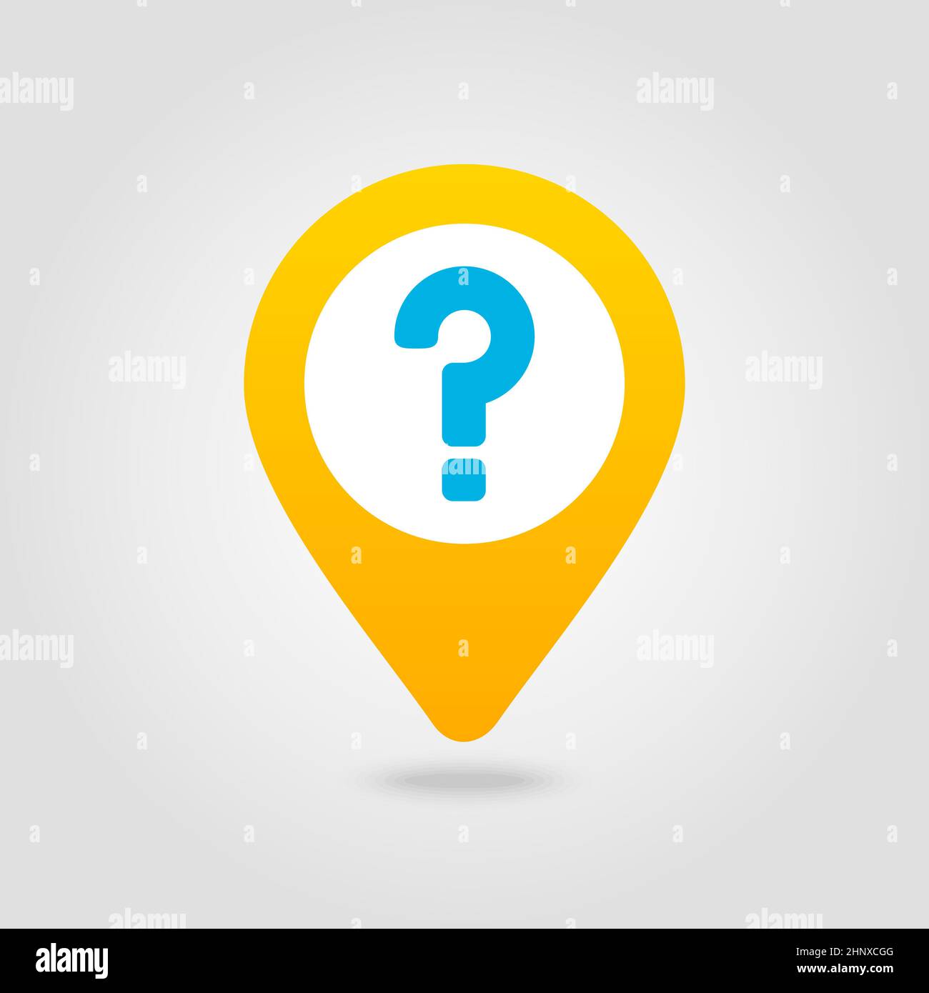 Question mark pin map icon. Map pointer. Map markers. Vector ...