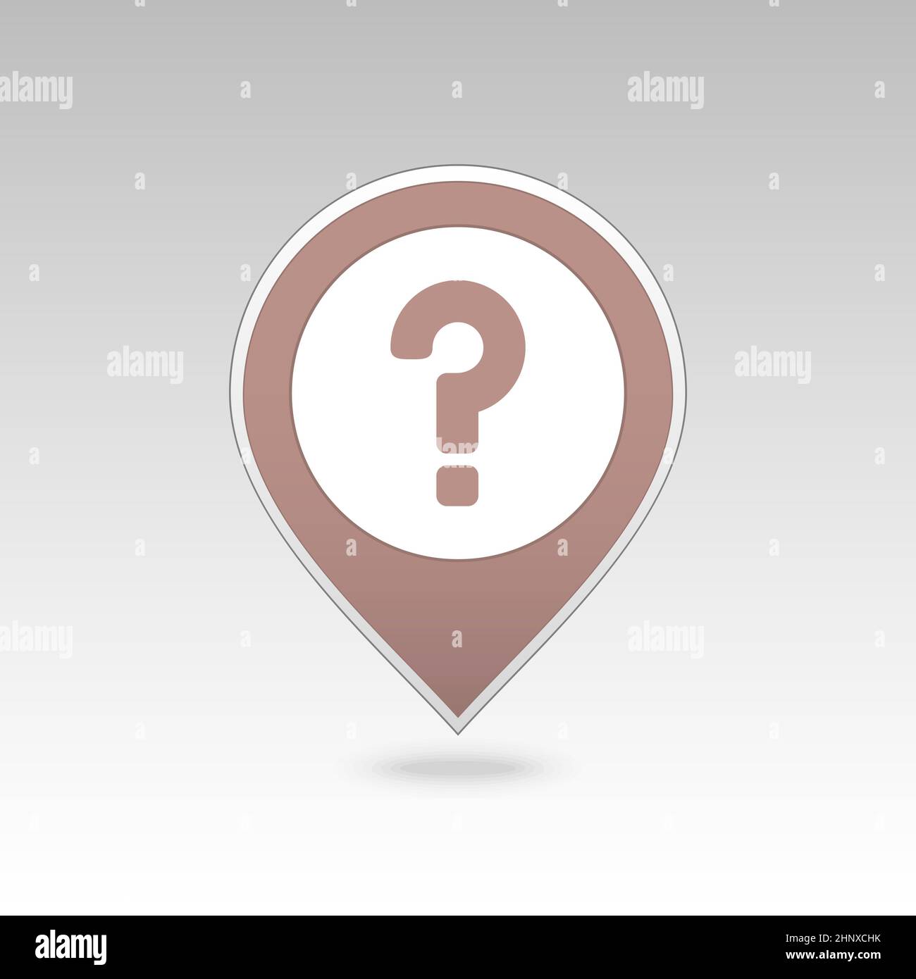 Question mark pin map icon. Map pointer. Map markers. Vector ...