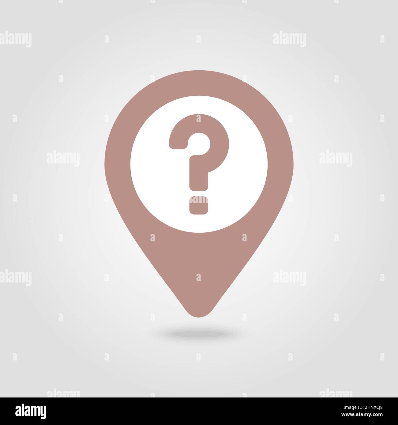 Question mark pin map icon. Map pointer. Map markers. Vector ...
