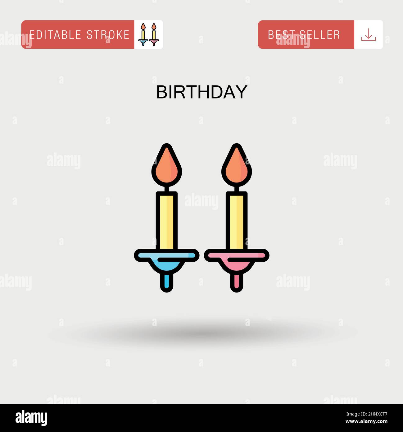 Happy birthday icon happy birthday hi-res stock photography and images ...